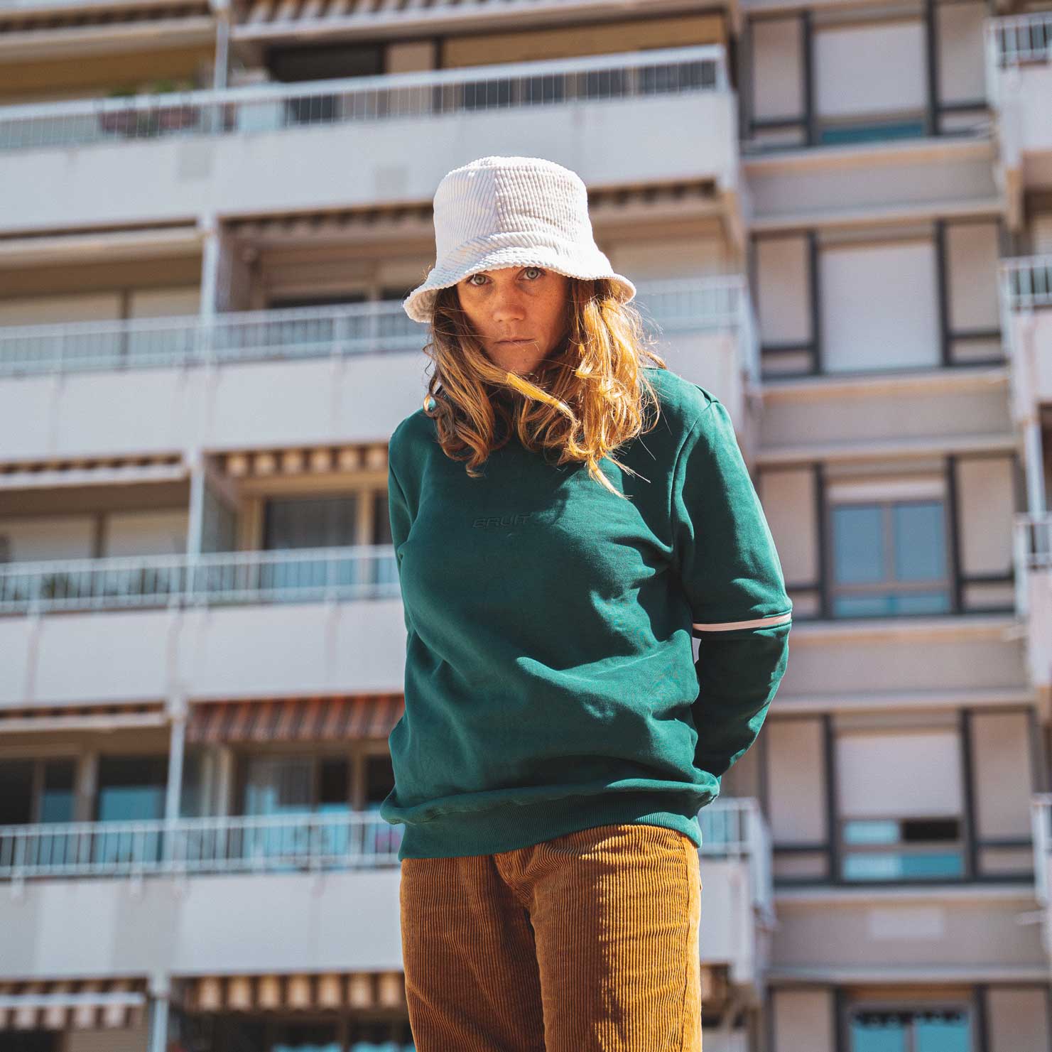 CREW NECK - VERT - BRUIT® CLOTHING