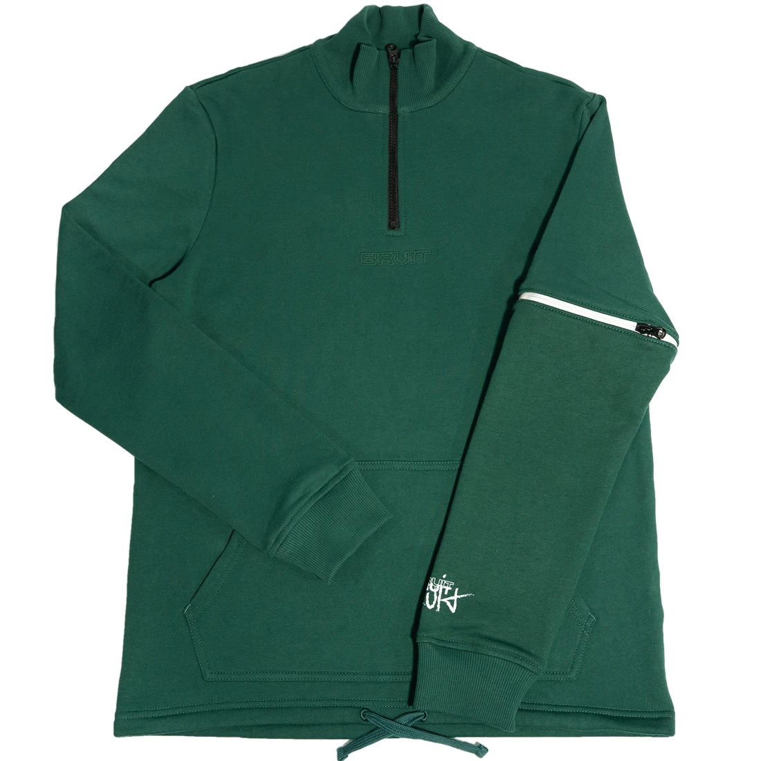 DEMI ZIP - VERT - BRUIT® CLOTHING